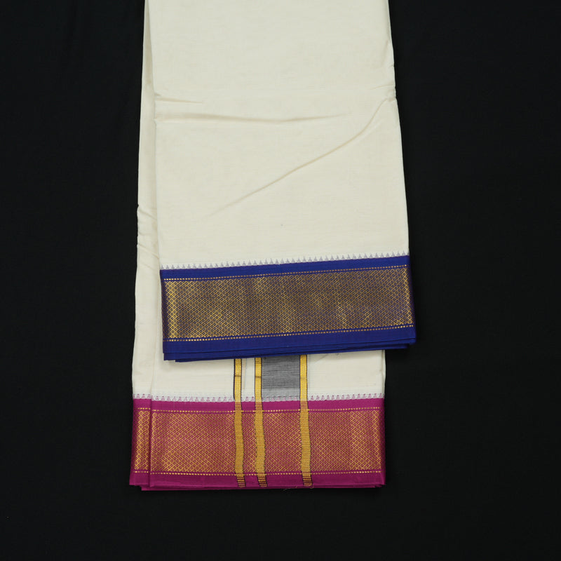 Hayagrivas Handloom Pure 10*6 Cotton Dhothi KBE339E7-1 14 KAN – Hayagrivas Silk House