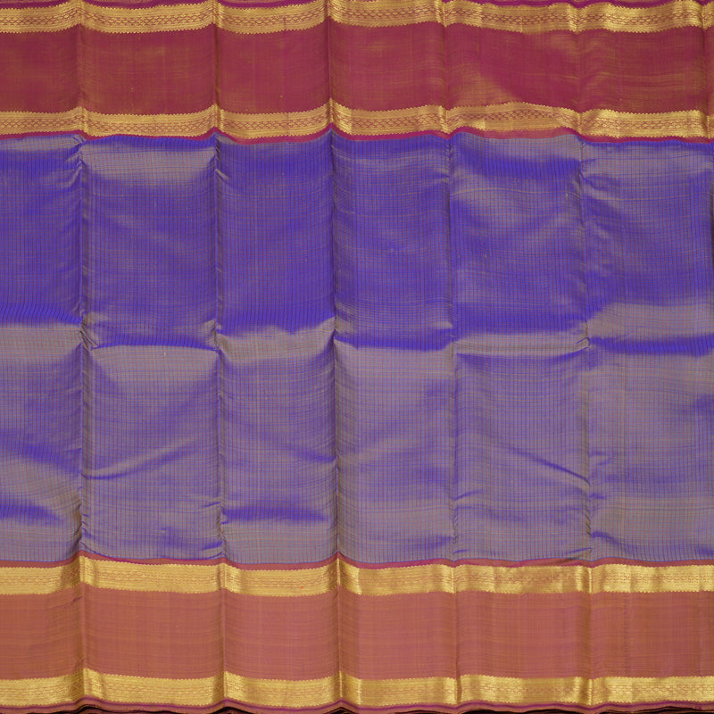 Hayagrivas Handloom Purple Kanjivaram Silk Saree with Rust Border BE68 – Hayagrivas Silk House