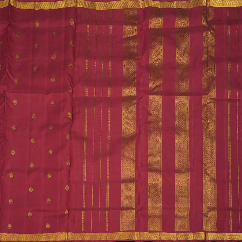 Hayagrivas Handloom Maroon Ten Yards Silk Madisar KBE763G5-1 ...